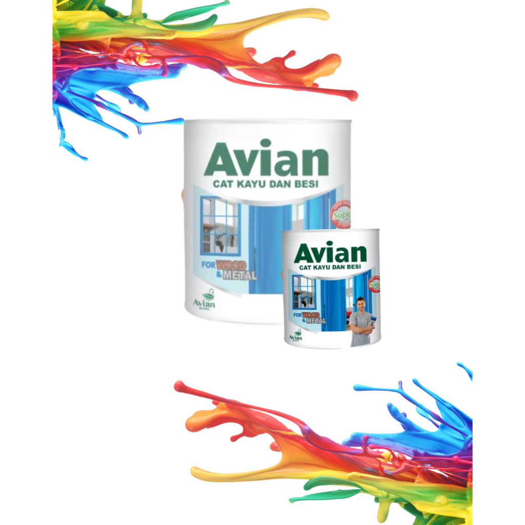 Jual AVIAN Synthetic Cat Kayu & Besi 0.9 L | Shopee Indonesia