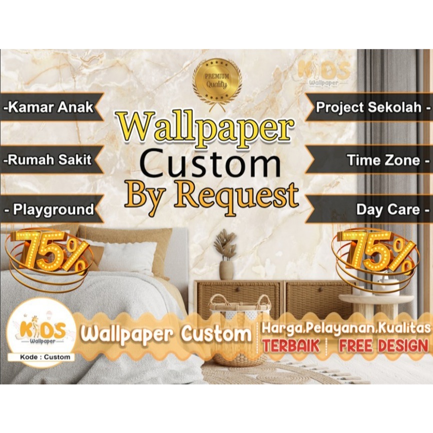 Jual Wallpapaer Custom Desain | Wallpaper Custom | Wallpaper Anak ...