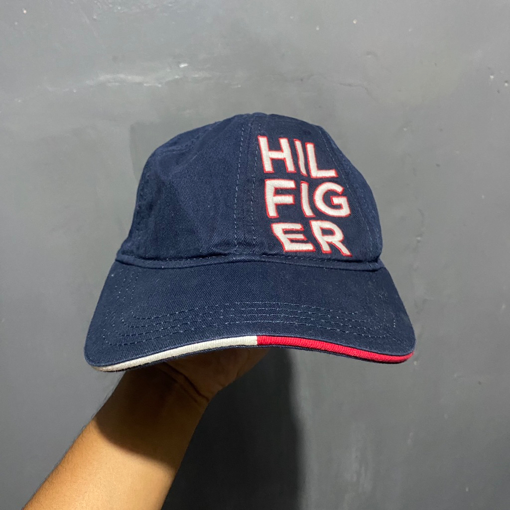 Jual Tommy H Baseball Cap Hat Navy | Shopee Indonesia