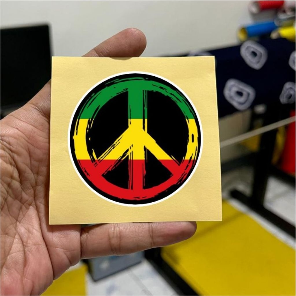 Jual sticker logo rasta, rasta, stiker reflektive nyala, stiker hp ...
