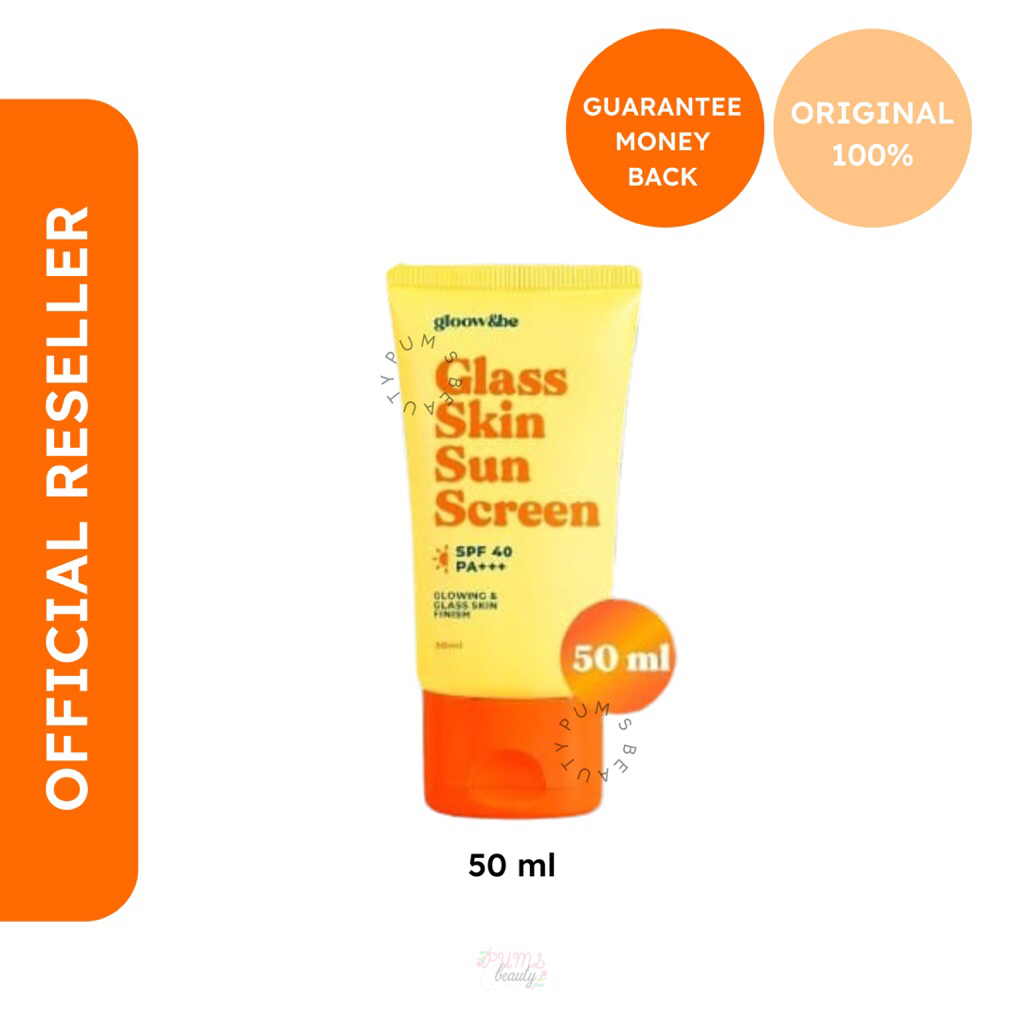 Jual GLOOW & BE - Glass Skin Sunscreen Spf 40 PA+++ Original | 50ml ...