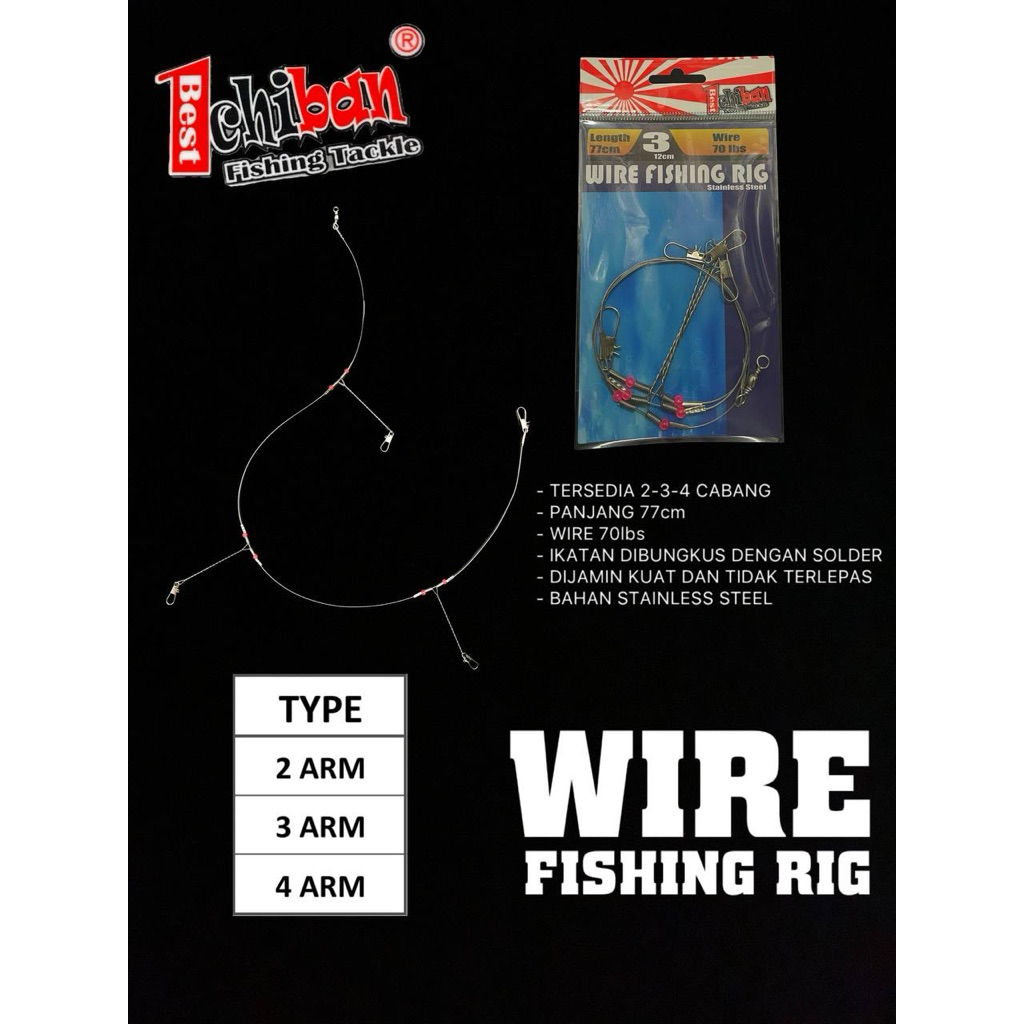 Jual Ichiban Wire Fishing Rig / ARM RIG Tali Sling Pancing | Shopee ...