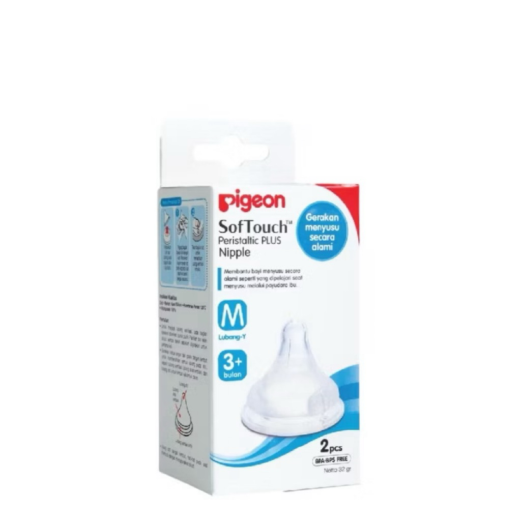 Jual Pigeon Softouch Peristaltic Nipple Plus | Shopee Indonesia