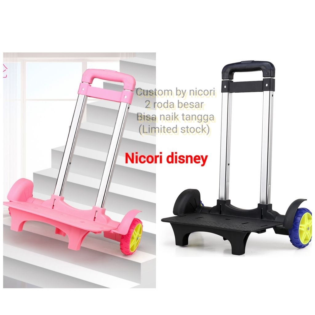 Jual trolley tas sekolah anak original import 2 roda besar | Shopee ...