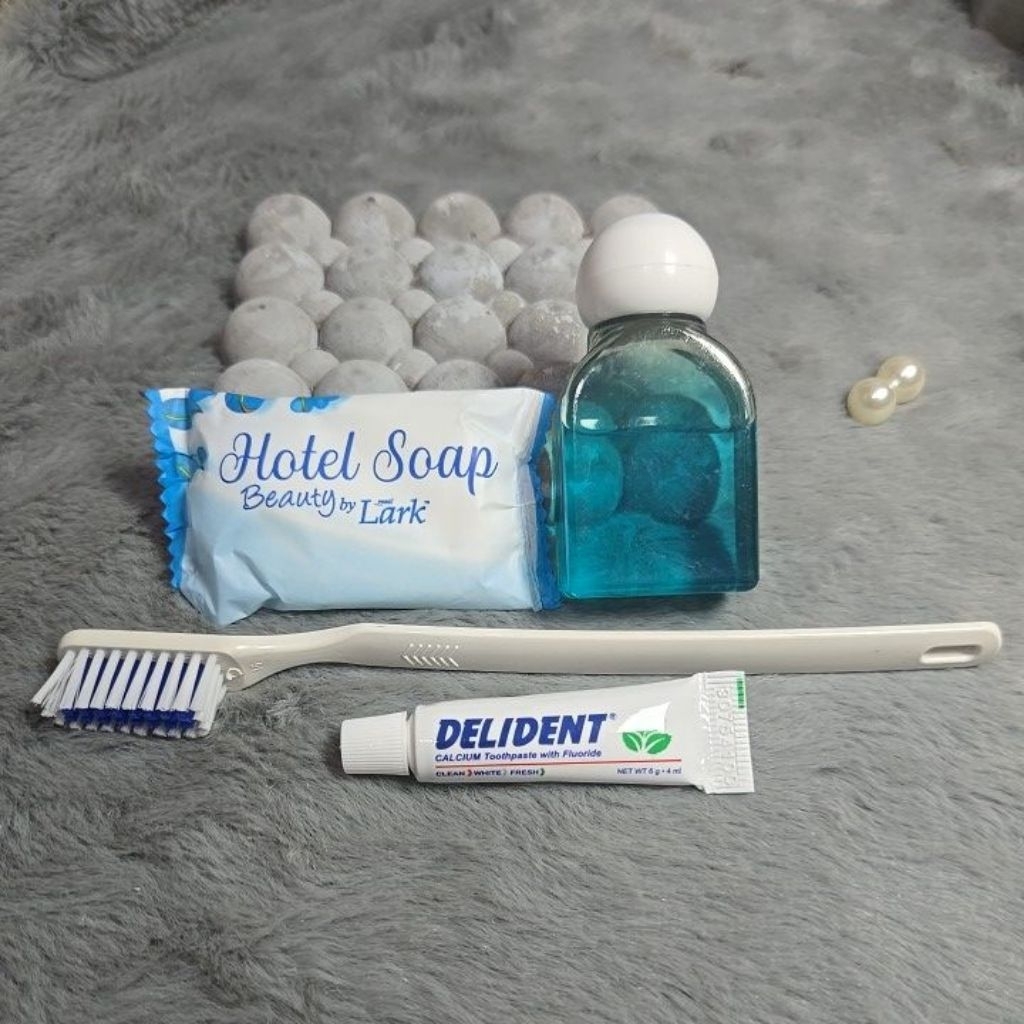 Jual Paket Amenitis Hotel set Biru Prad | Shopee Indonesia