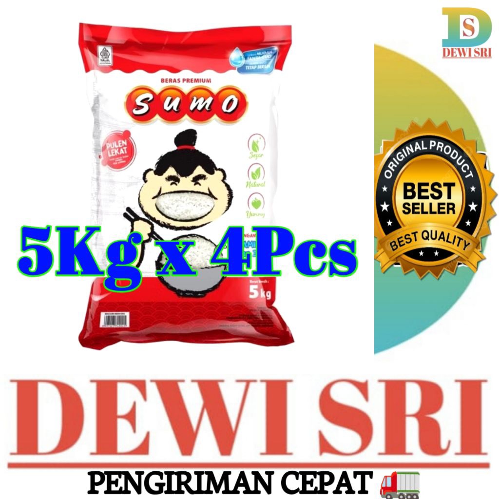Jual Beras SUMO 20Kg (5Kgx4Pcs) Beras Premium Pulen | Shopee Indonesia