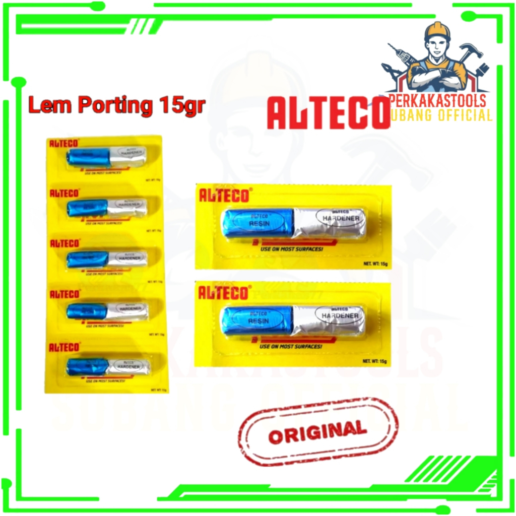 Jual Lem Porting Alteco 15 Gram EpoPutty Original Tahan Panas untuk Mesin | Shopee Indonesia