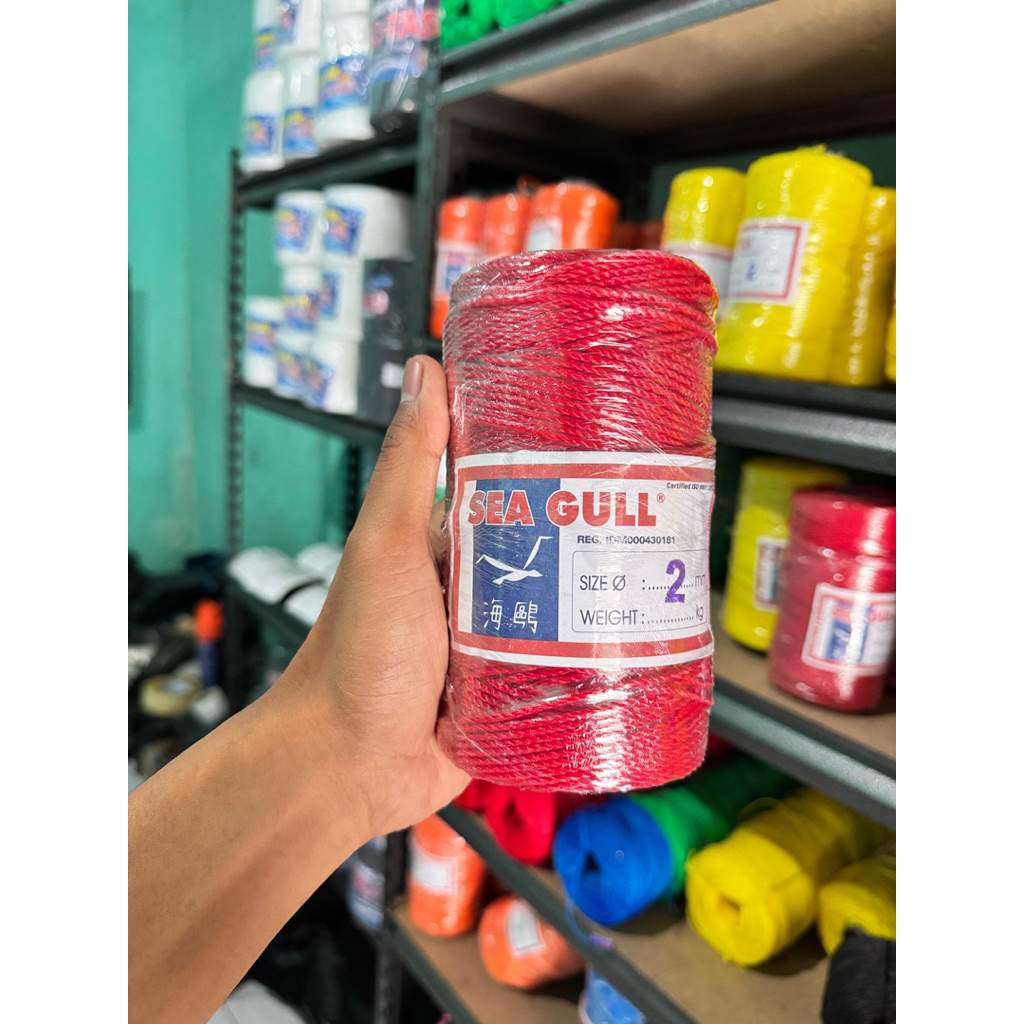 Jual Tali Tambang 2mm 200m Merah Merk Sea Gull / Tambang Kecil - Tali ...