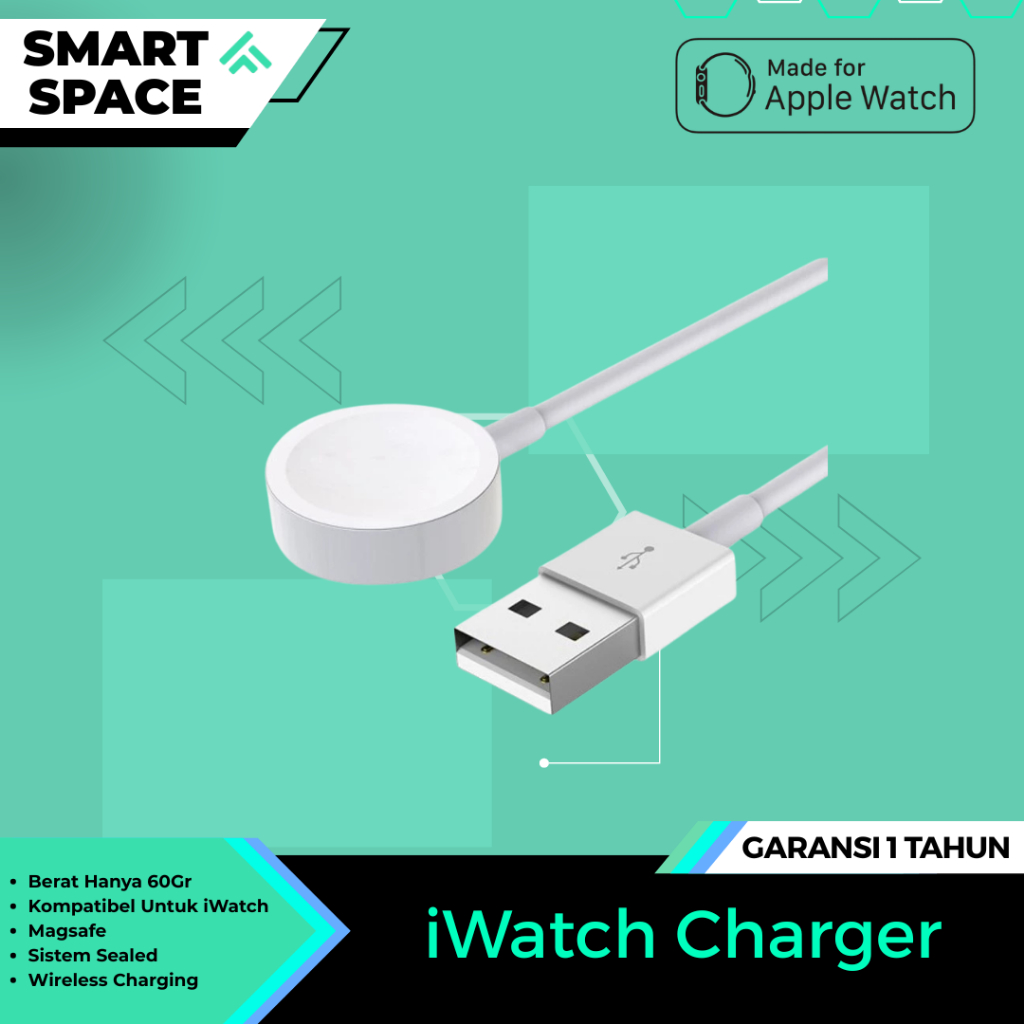 Jual Kabel jam Charger iWatch Fast Charging Watch USB Magnitic Wireless ...