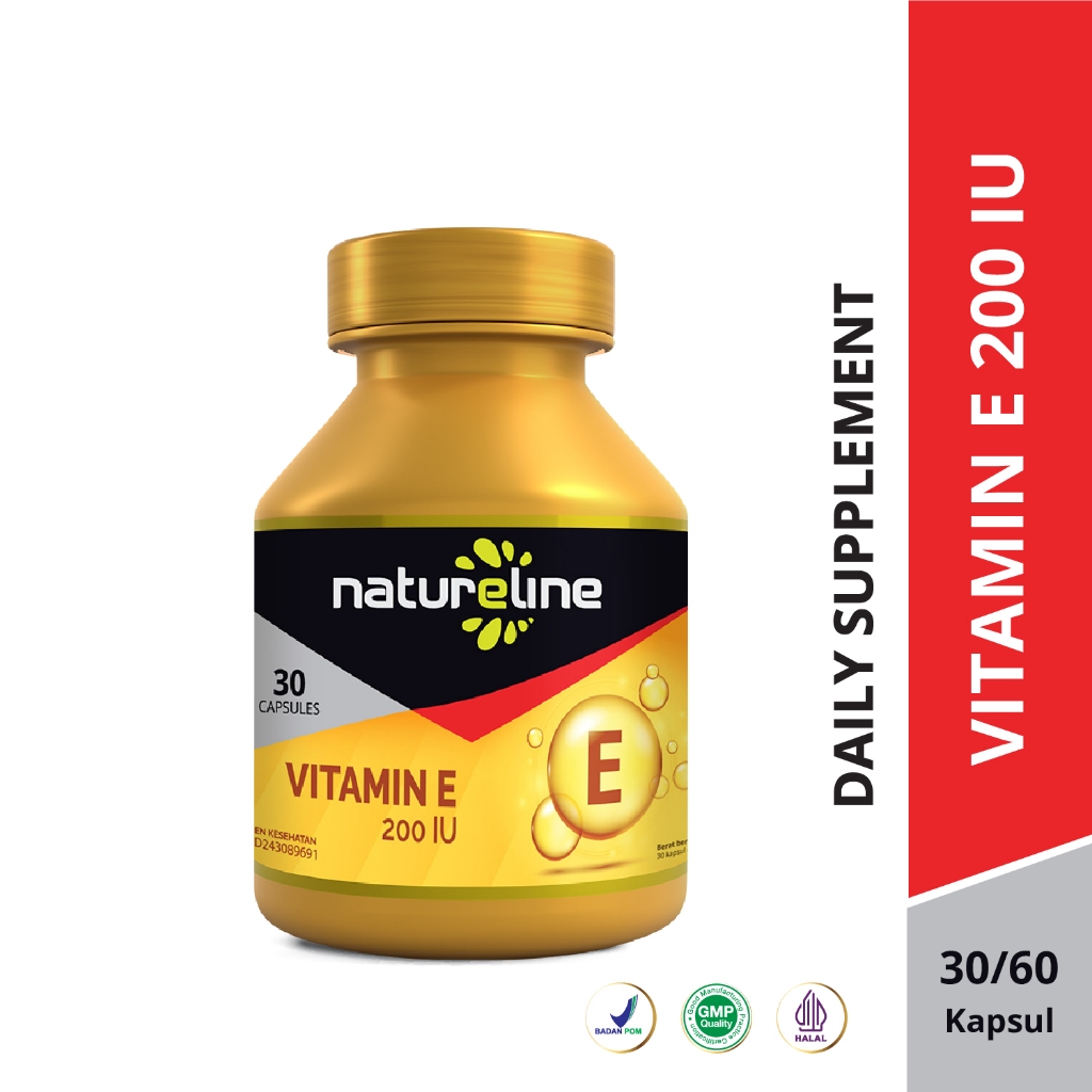 Jual NATURELINE VITAMIN E 200 IU ISI 30 | Shopee Indonesia
