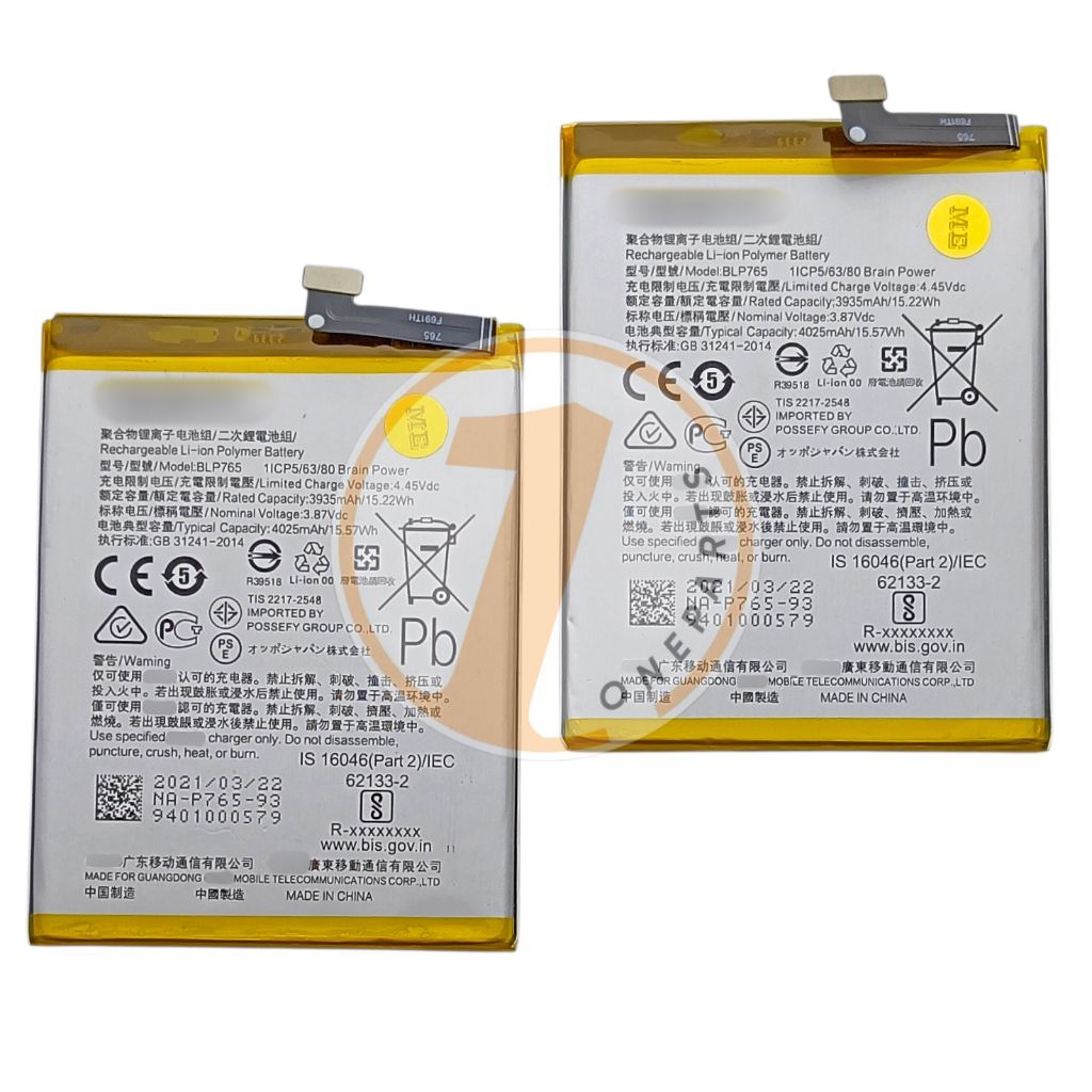 Jual BAT BATTERY BATERAI BATRE OPPO RENO 3 A91 F15 BLP765 | Shopee ...