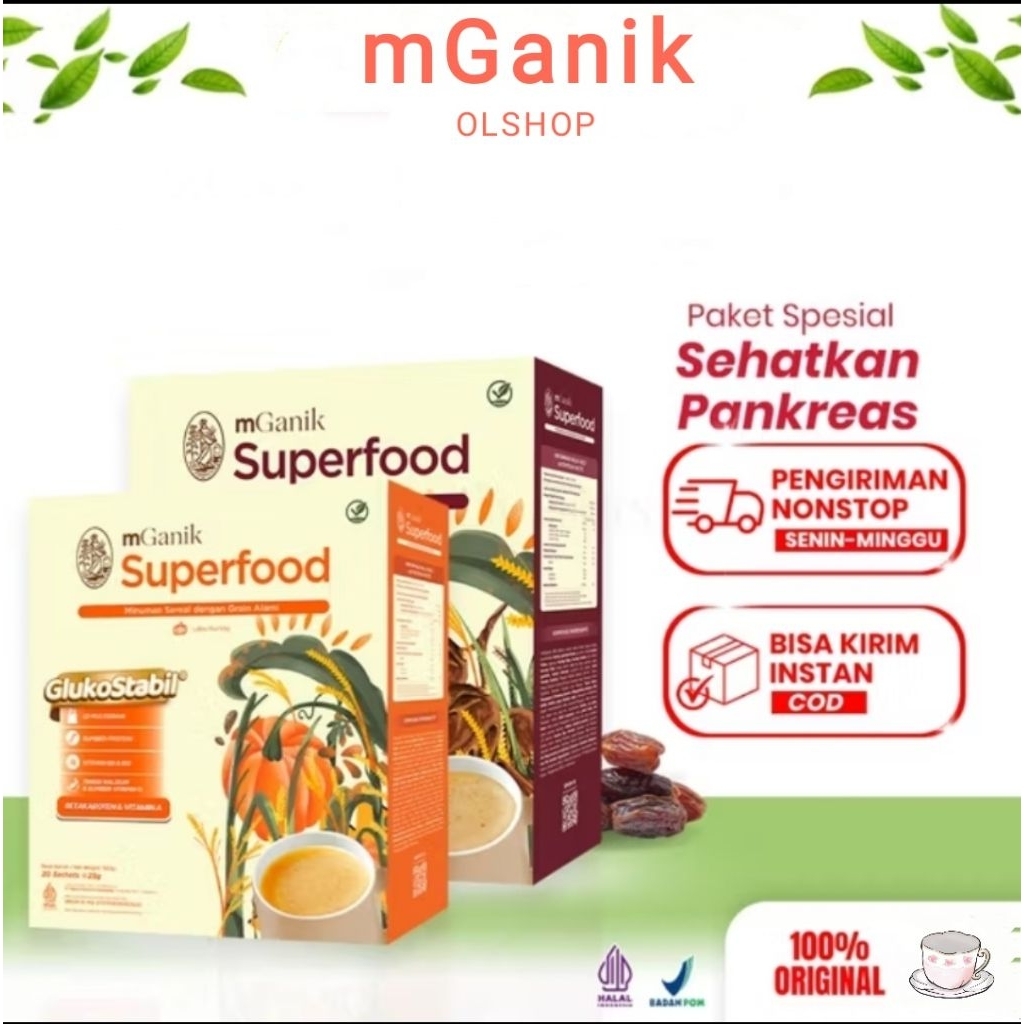 Jual MGANIK SUPERFOOD MULTIGRAIN 100% ORIGINAL | Shopee Indonesia