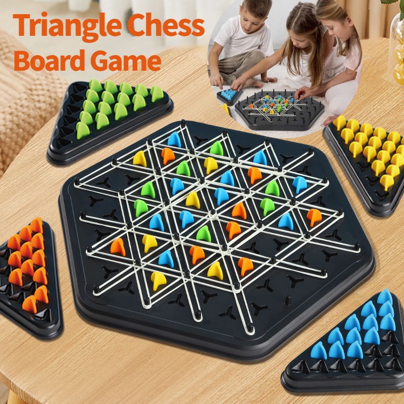 Jual Chain Triangle Multiplayer Puzzle Board Game Puzzle Segitiga Catur ...