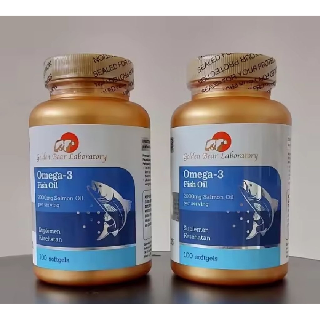 Jual Golden Bear Laboratory Salmon Omega-3 Fish Oil Suplemen Kesehatan ...