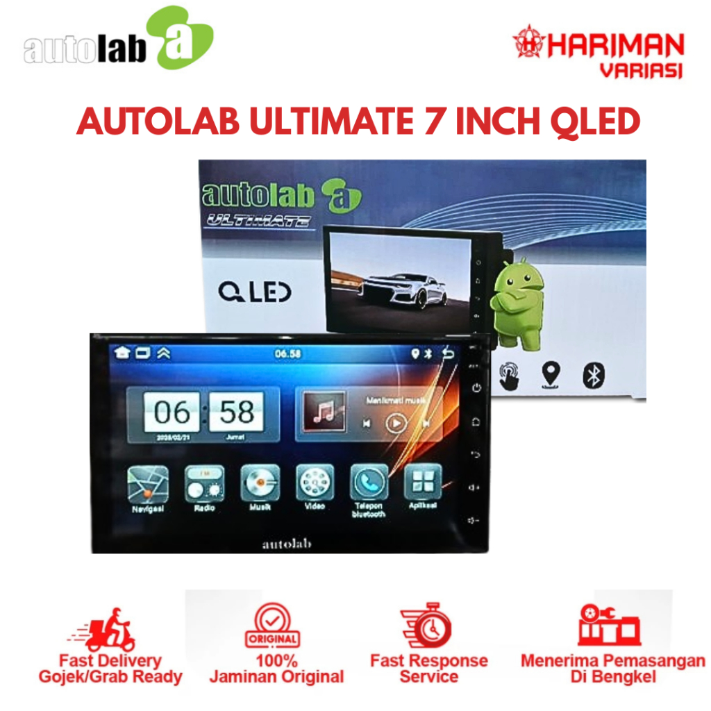 Jual head unit mobil Android AUTOLAB 7 Inch QLED ram 2/32gb | Shopee Indonesia