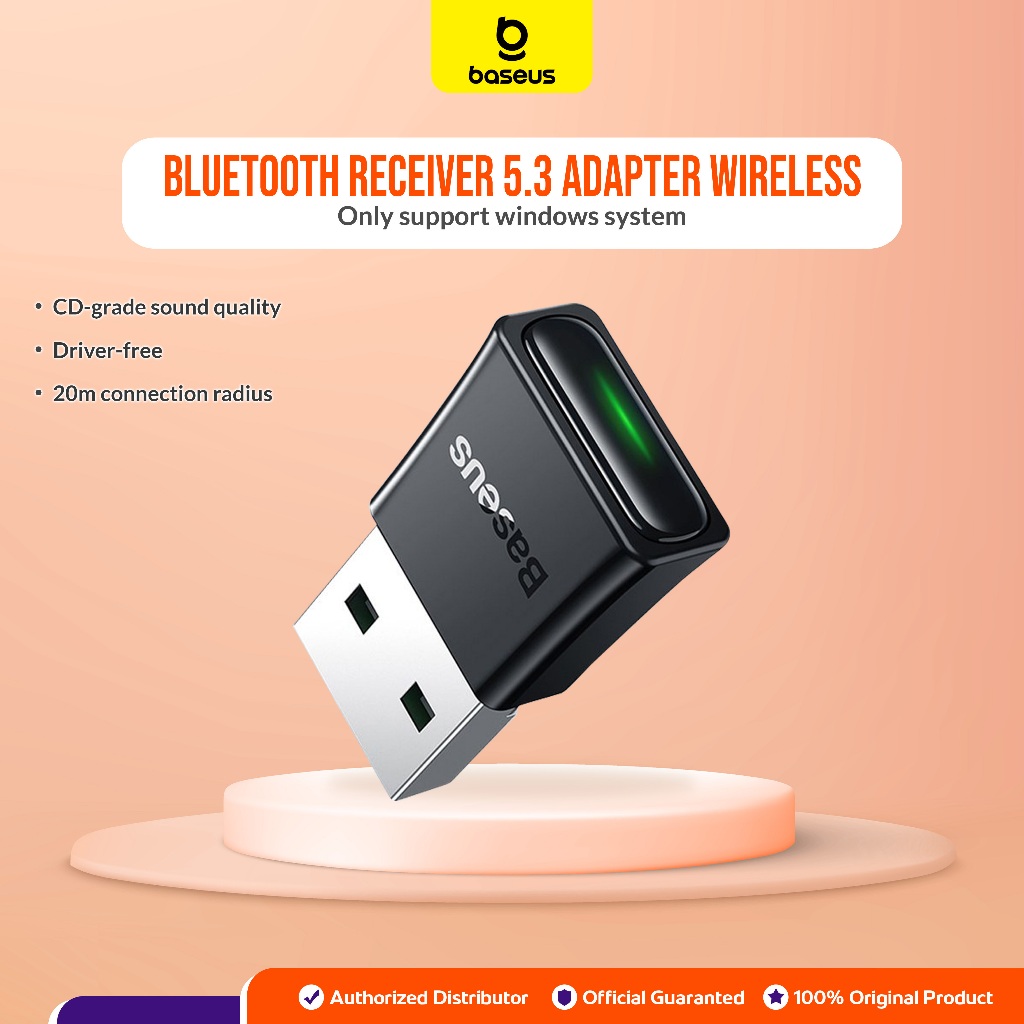 Jual Baseus BA07 Bluetooth Receiver 5.3 Adapter Wireless USB Dongle for ...