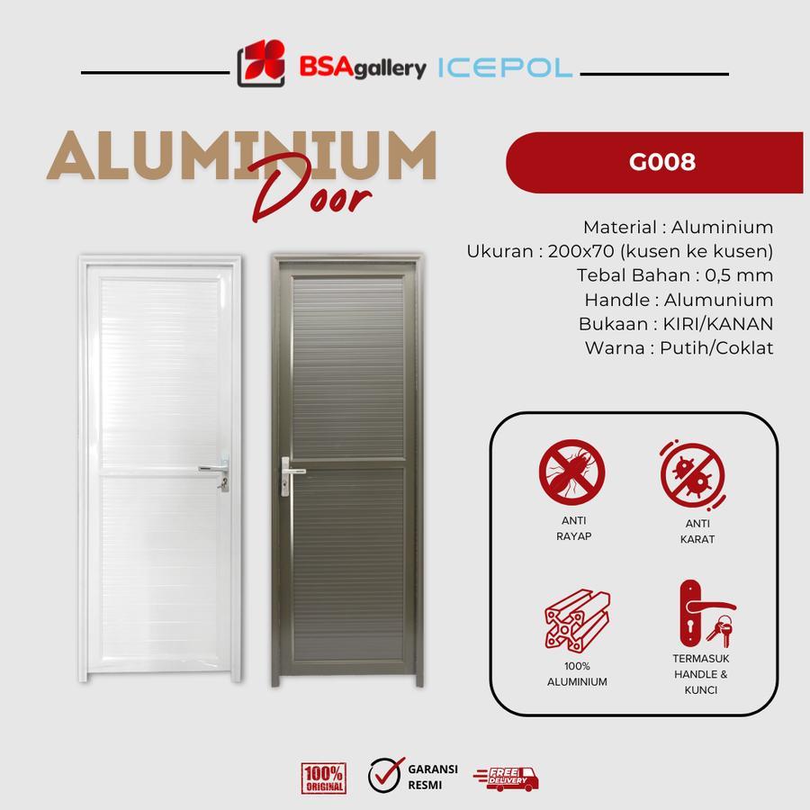 Jual PINTU KAMAR MANDI WC FULL ALUMUNIUM / ALUMINIUM PUTIH COKELAT ...