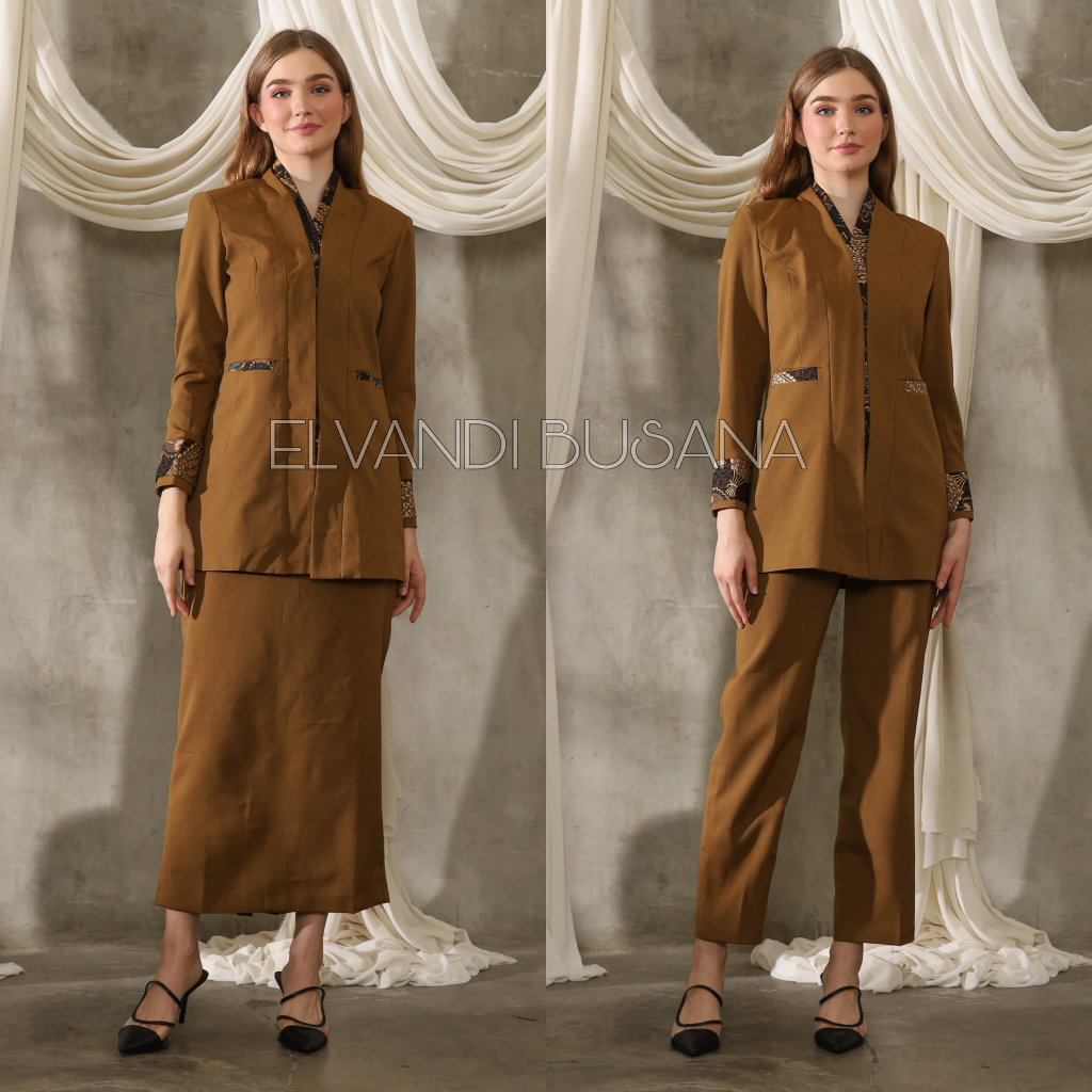 Jual Blazer Wanita Baju Kerja Kantor Seragam Dinas PDH PNS Pemda Guru ASN Wanita kode 5001 Pemda ...