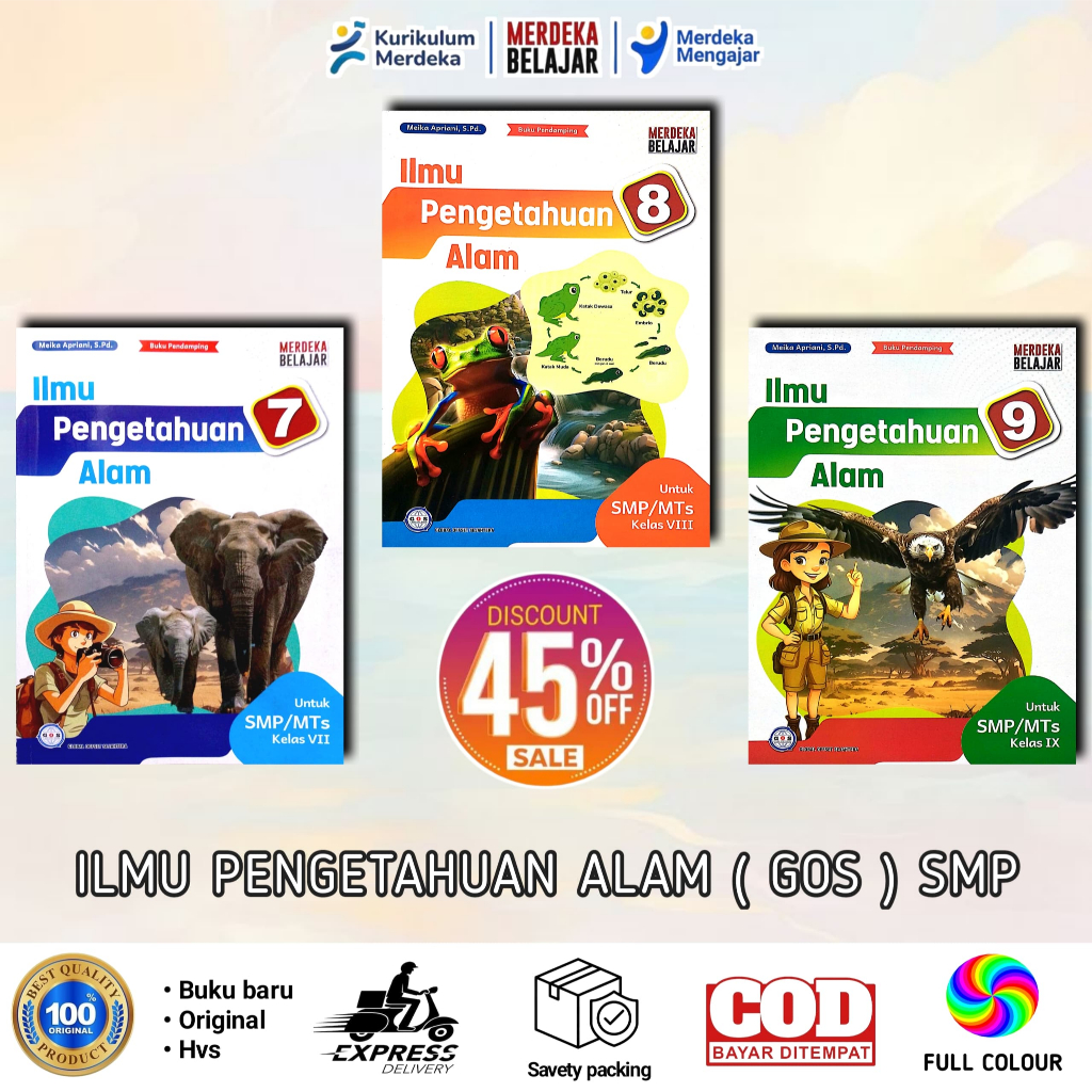 Jual Buku Siswa Pendamping IPA Kelas 7,8,9 SMP Kurikulum Merdeka - Global Offset Sejahtera - GOS ...