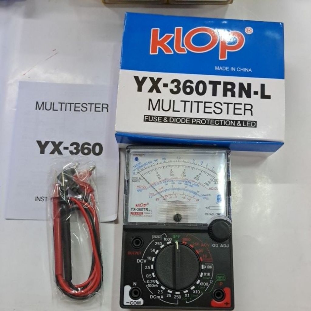 Jual MULTIMETER ANALOG JARUM YX-360TRN-L MULTITESTER AVOMETER MANUAL ...