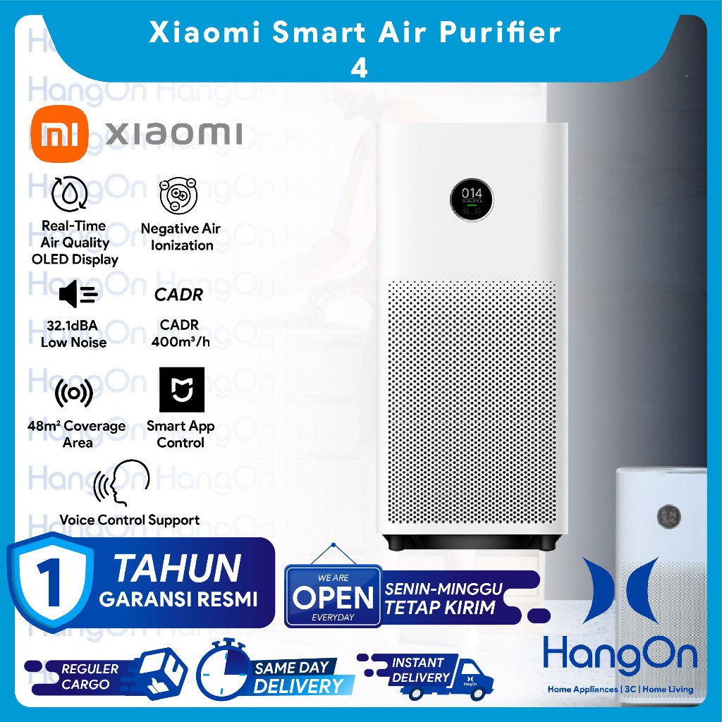 Jual Xiaomi Smart Air Purifier 4 Pembersih Penyaring Udara Real-Time ...