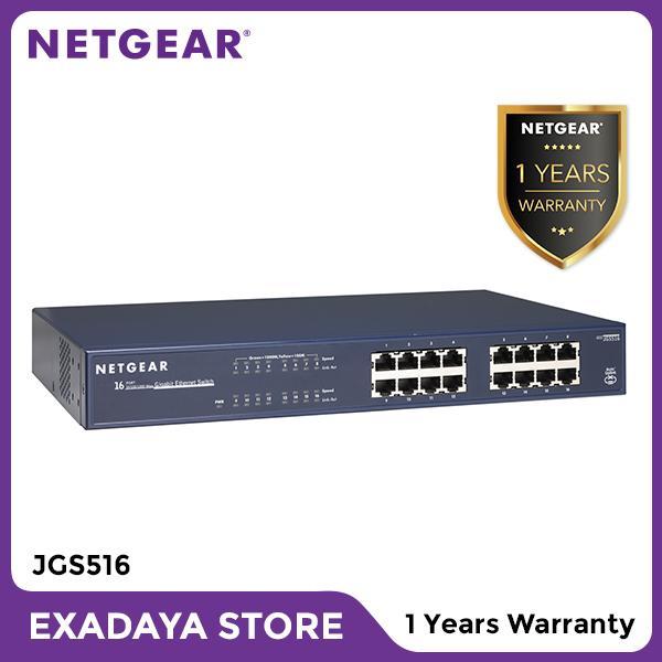 Jual NETGEAR JGS516 ProSafe 16 Port Gigabit Unmanaged Ethernet Switch ...