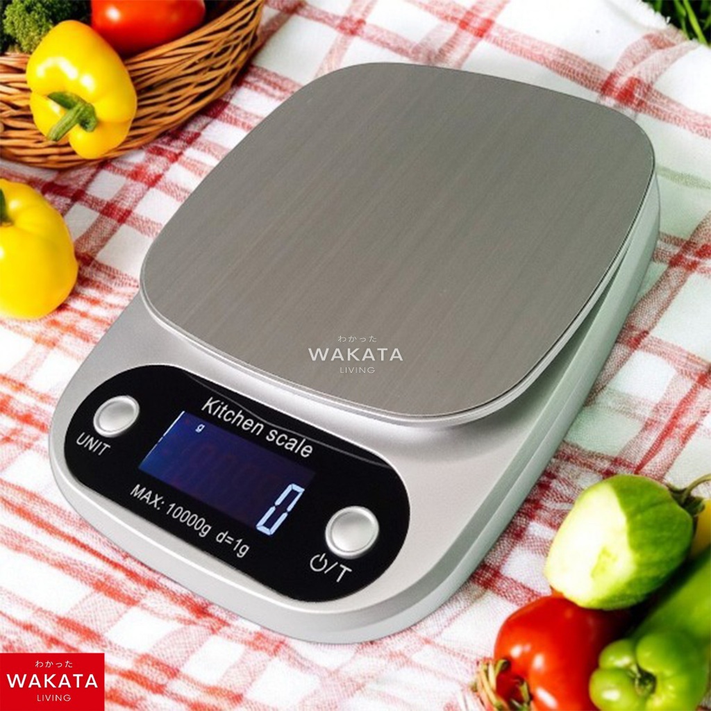 Jual THOME Timbangan Dapur Digital 5kg 10kg – LCD Display, Tare, Akurat, Praktis untuk Baking ...