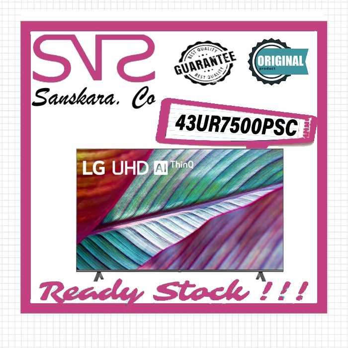 Jual LG TV 43UR7500PSC 43 INCH SMART TV 4K UHD 43UR750 43UR75 43UR7500 | Shopee Indonesia
