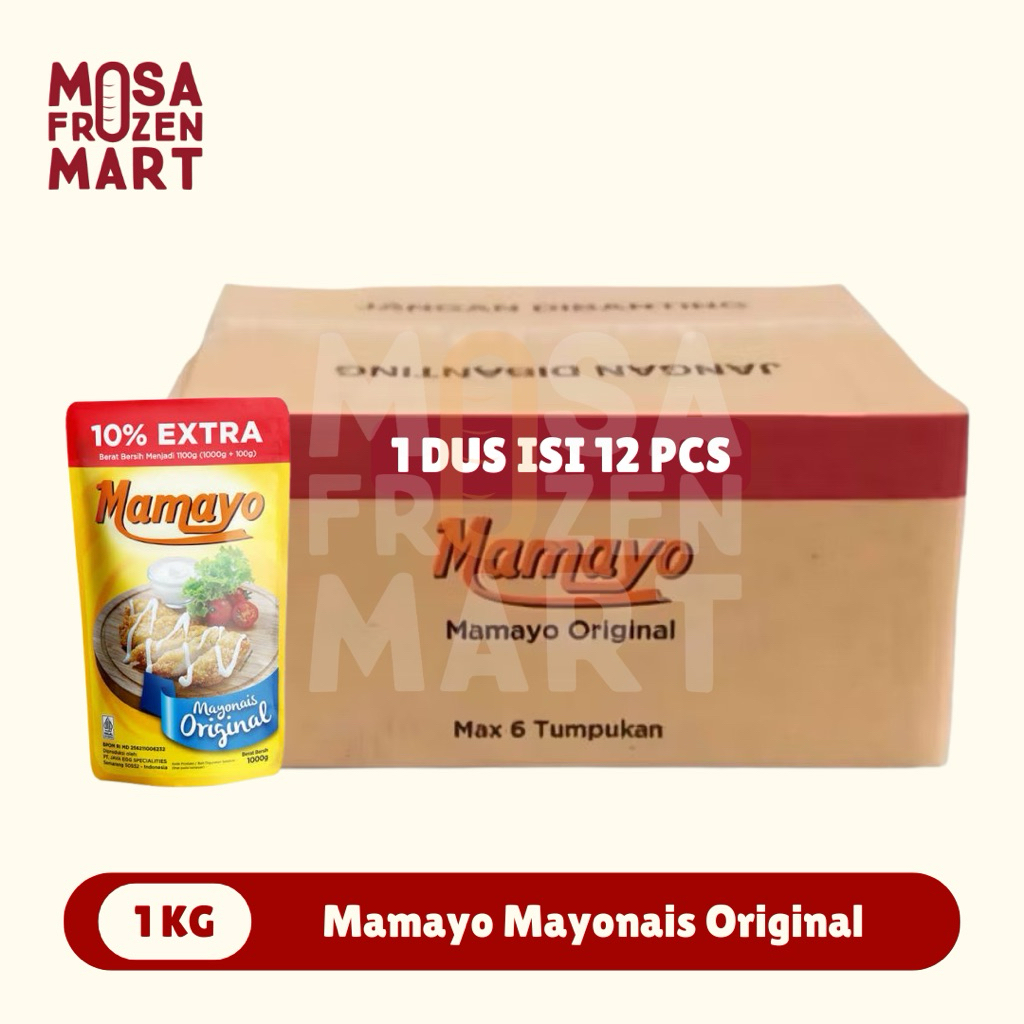 Jual Mamayo Mayonaise Original 1 Kg x 12 Pcs (1 dus) | Shopee Indonesia
