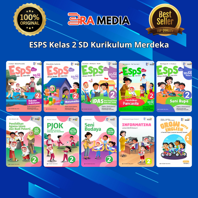 Jual [Erlangga ORI] Buku ESPS SD/MI Kelas 2 Edisi Revisi - Kurikulum Merdeka ( Bahasa Indonesia ...