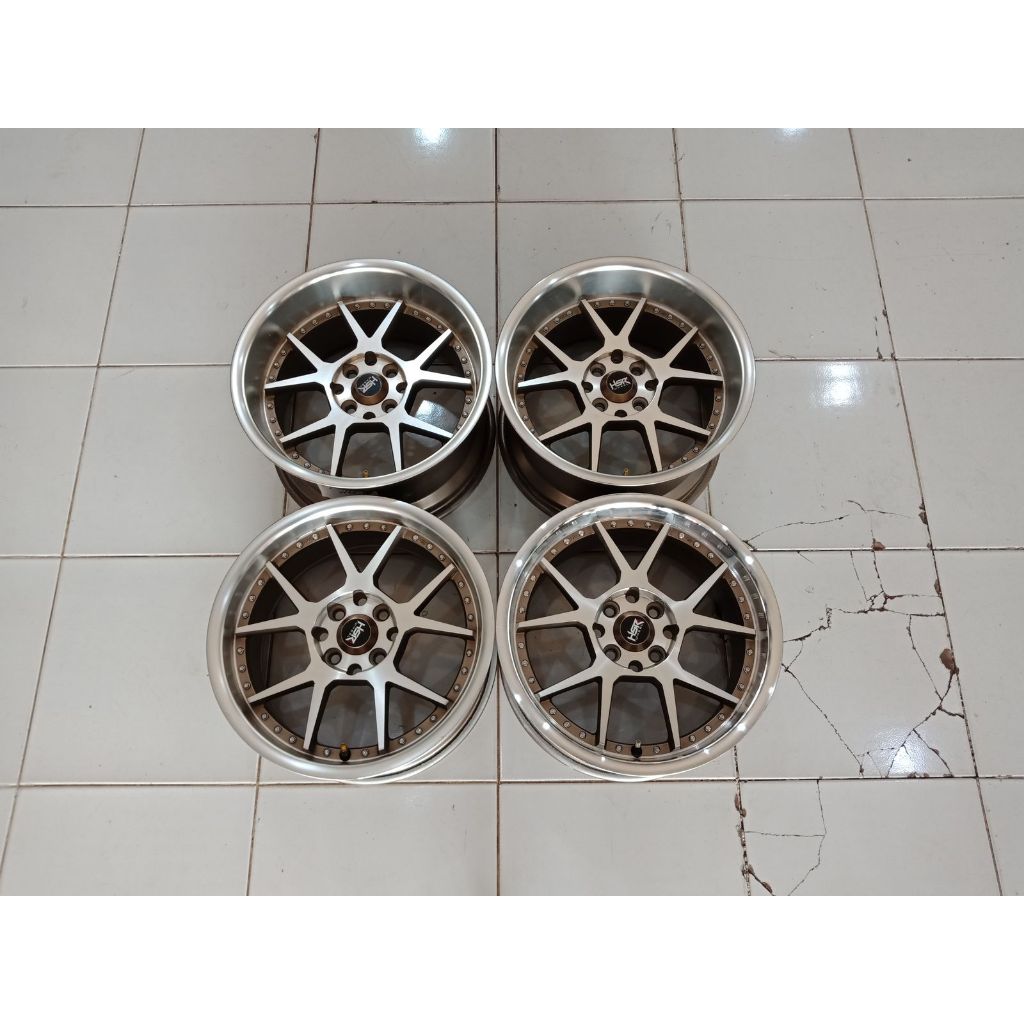 Jual velg seken celong hsr dogiay r16 spek 7,5/8.5 pcd 4x100/114 masuk ke brio jazz yaris vios ...