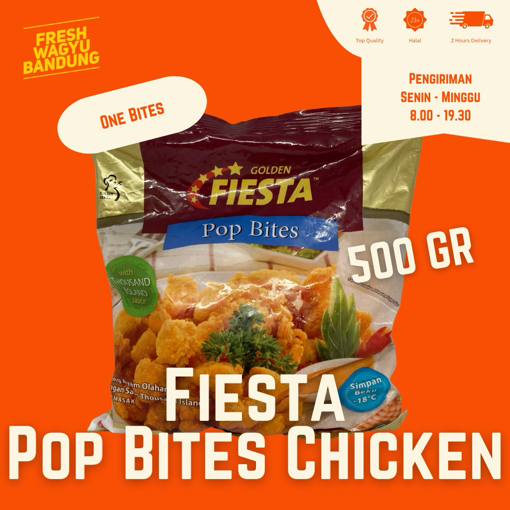 Jual FIESTA POP BITES CHICKEN PREMIUM Nugget Naget Ayam 500g | Shopee ...