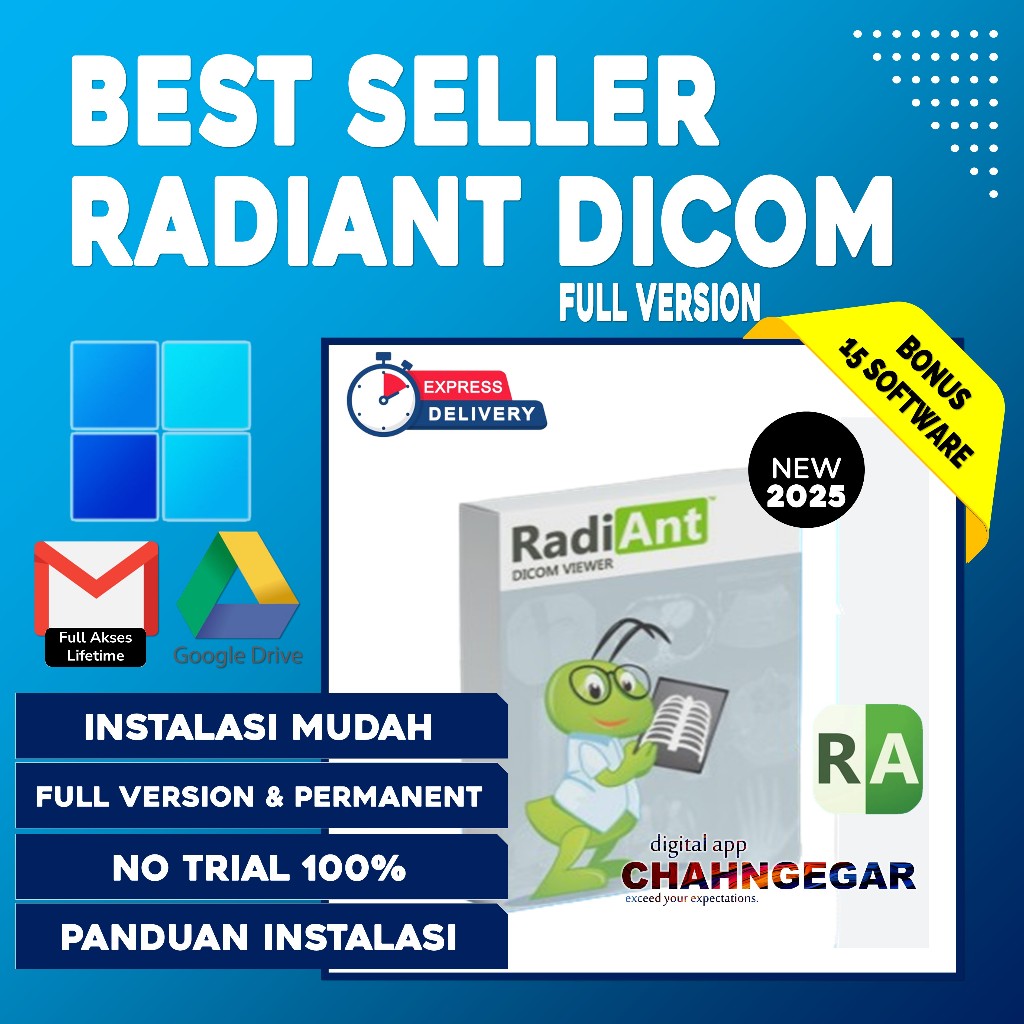 Jual RadiAnt DICOM Viewer 2025 Full Version Permanen Software PACS DICOM viewer gambar medis ...