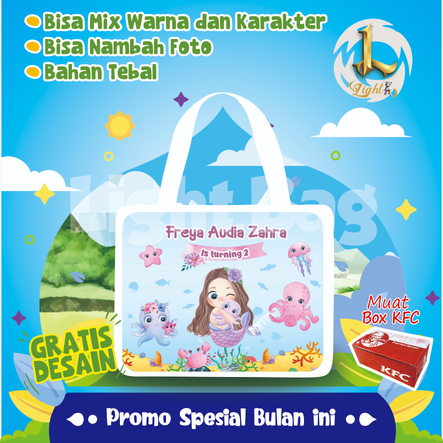 Jual GOODIE BAG CUSTOM PROMO /TAS ULTAH CUSTOM/TAS ULTAH UNIK/SOUVENIR ...