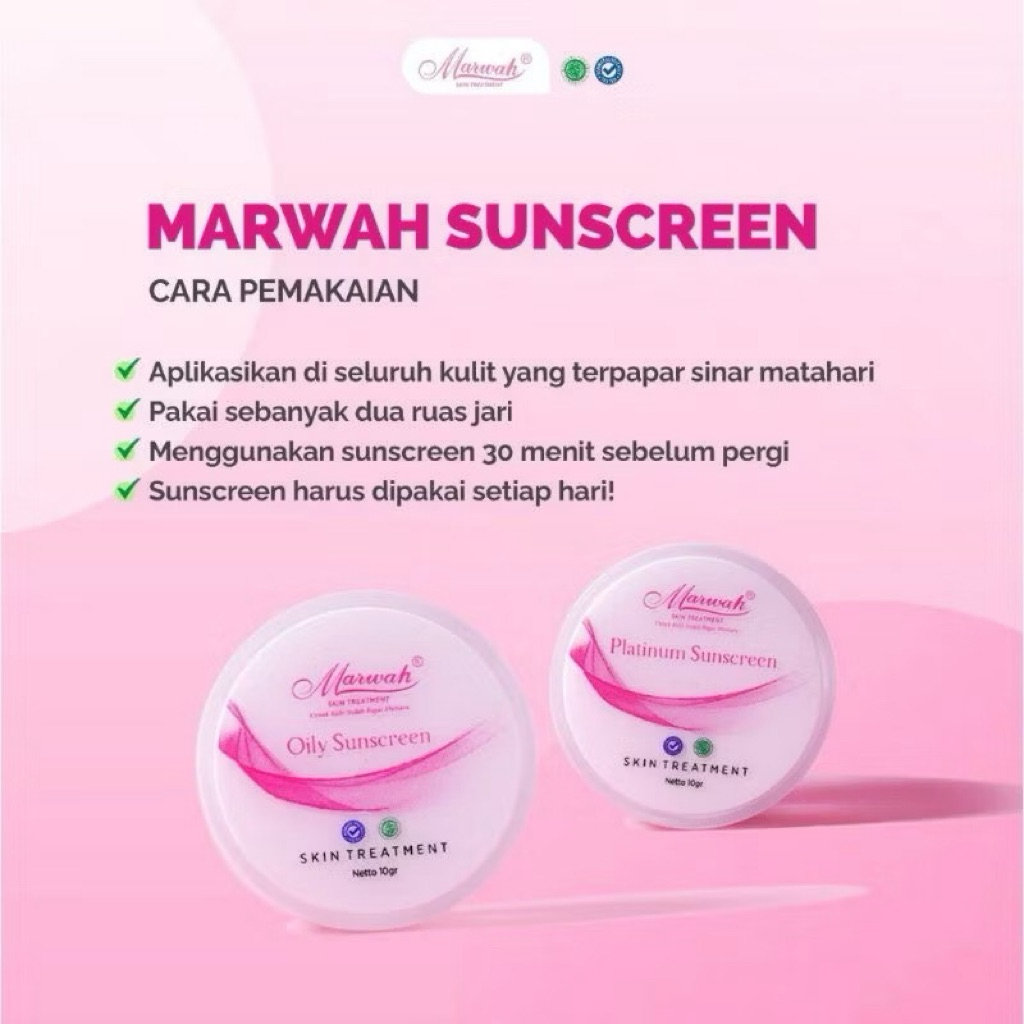 Jual Marwah Skin Treatment Sunscreen / Krim Siang / Day Cream 10gr ...