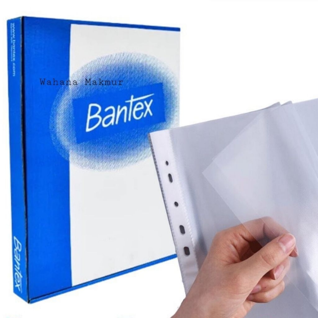 Jual PP pocket sheet protector/ Plastik odner F4 Bantex | Shopee Indonesia