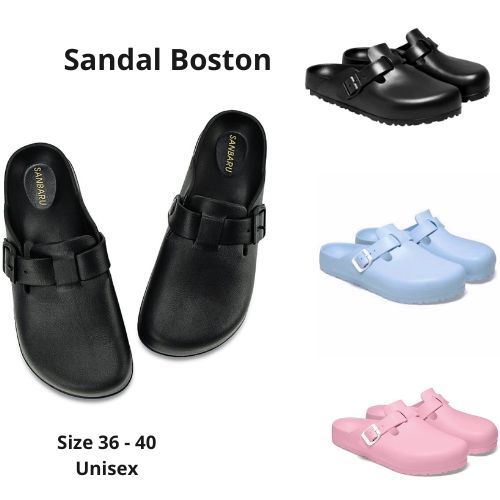 Jual Boston Sandal Pria Sendal Karet Sandal Selop Pria Kekinian Korean ...