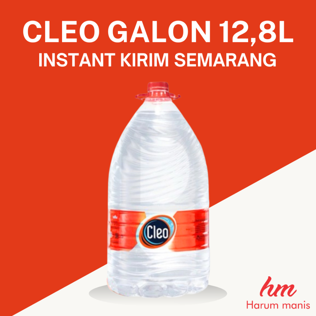 Jual Cleo Air Mineral Galon 12,8 liter Kirim Instant Semarang | Shopee Indonesia