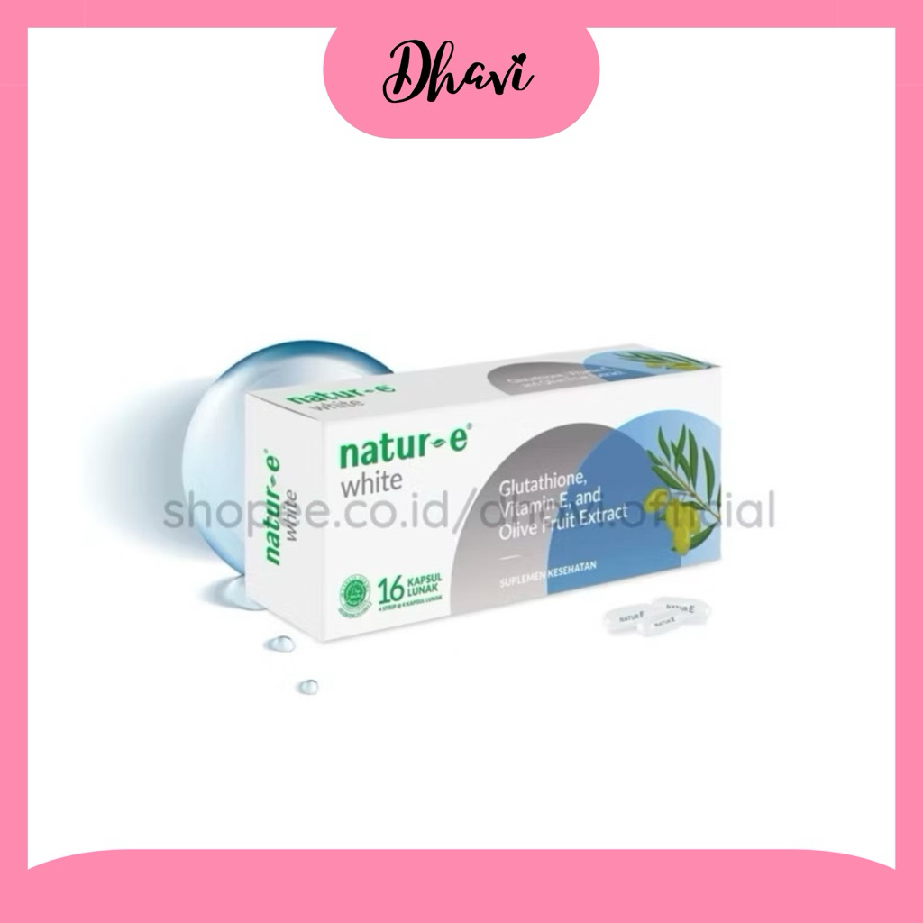 Jual NATUR E White Isi 16 Kapsul Suplemen Kecantikan Kesehatan Kulit ...