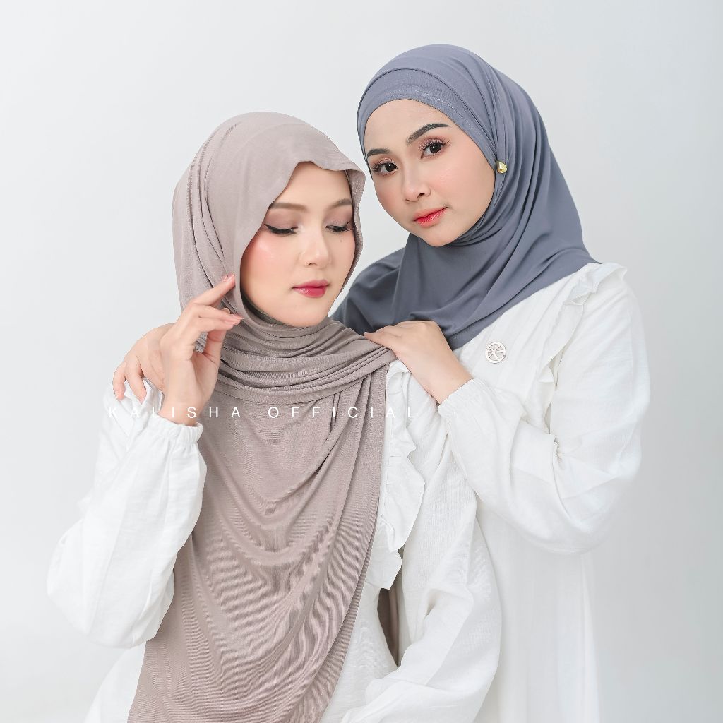 Jual KALISHA X MIMA - Anna Oval Pashmina Kaos Rayon Viscose | Shopee ...