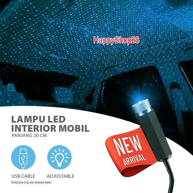 Jual Lampu LED Atap Interior Mobil / Lampu Bintang Atap Mobil USB Star ...
