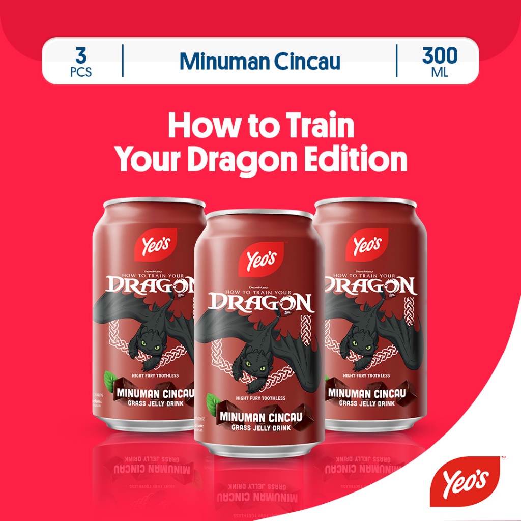 Jual Yeos Cincau Can 300ml - How to Train Your Dragon Edition (PAKET ...