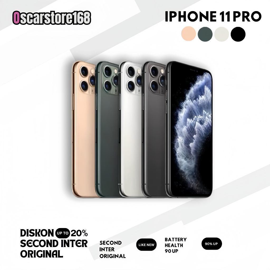 Jual iPhone 11Pro Second Original iPhone 11Pro 256GB 64GB Mulus Fullset ...