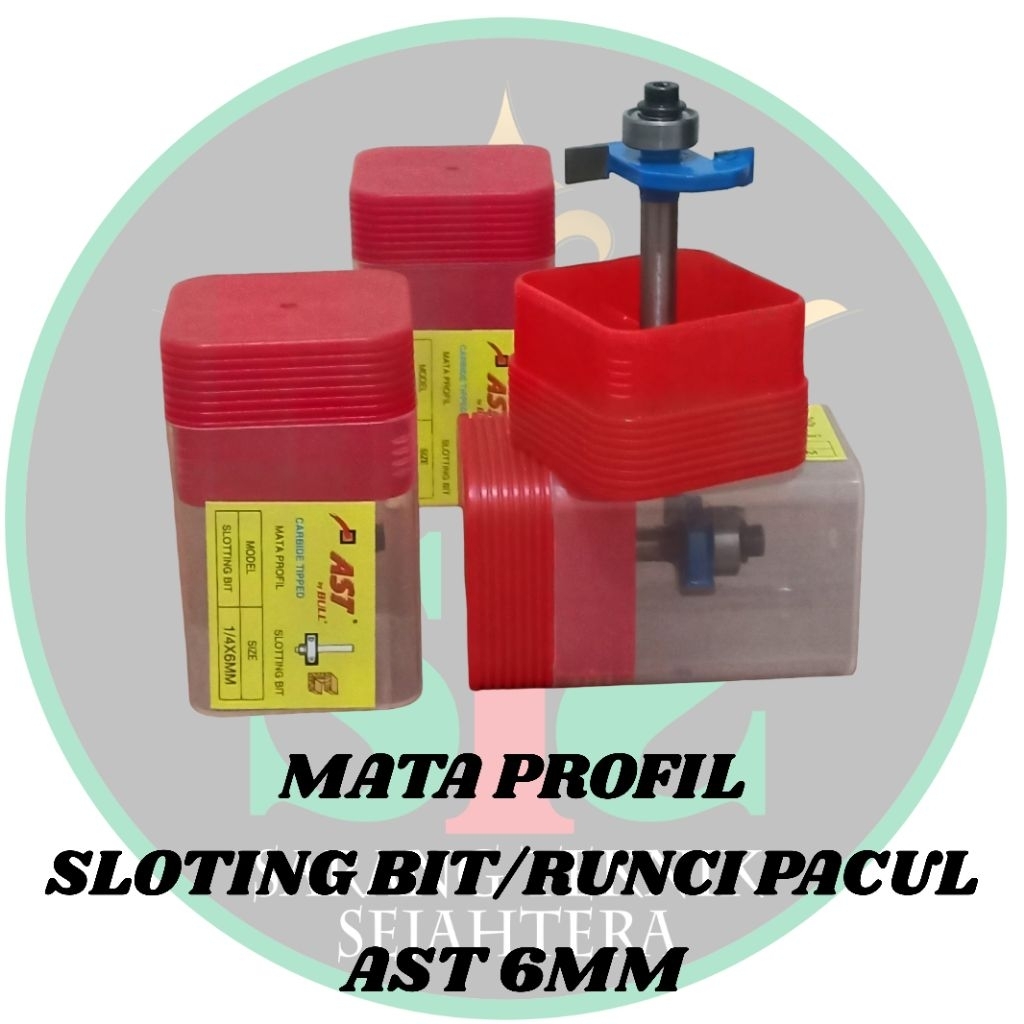 Jual mata profil sloting bit 6 mm AST - mata mesin trimer mata mesin ...