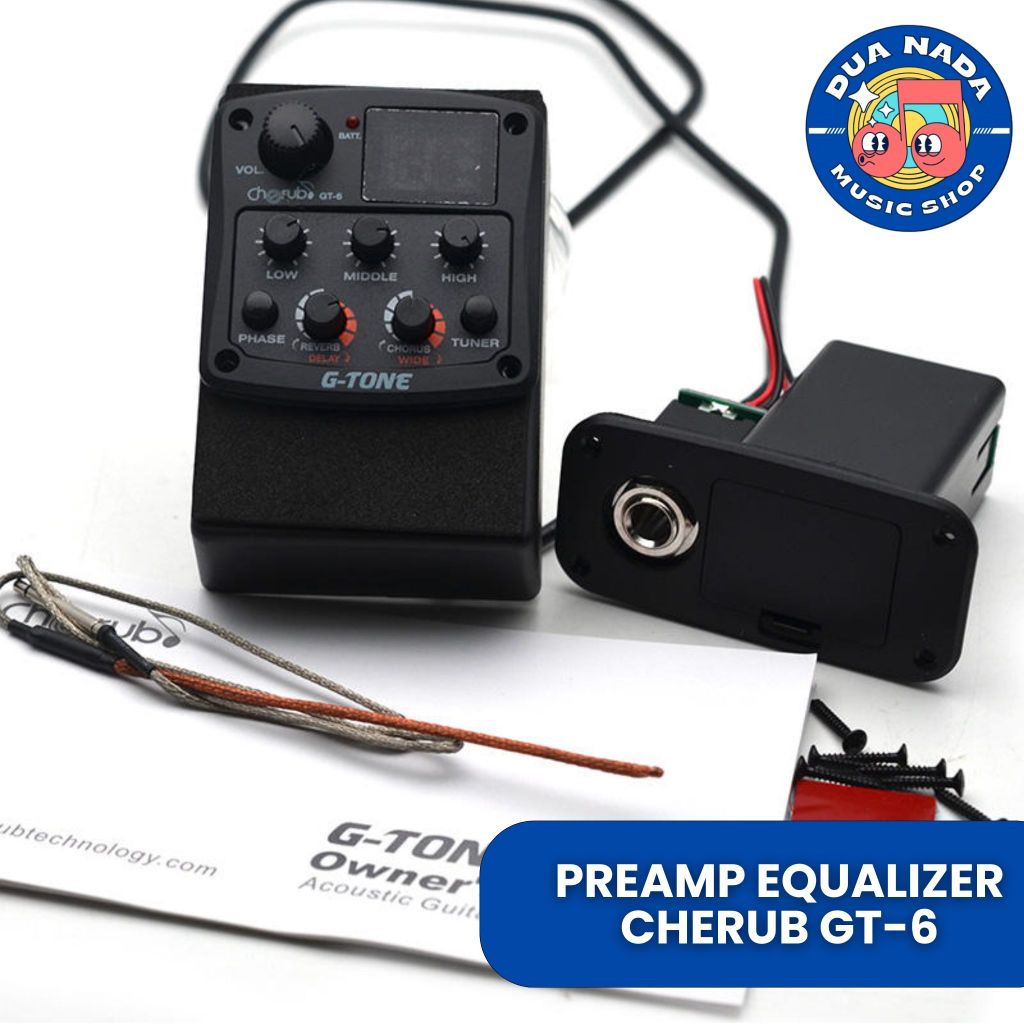 Jual Cherub GT-6 Preamp Equalizer Gitar Akustik Full Set | Shopee Indonesia