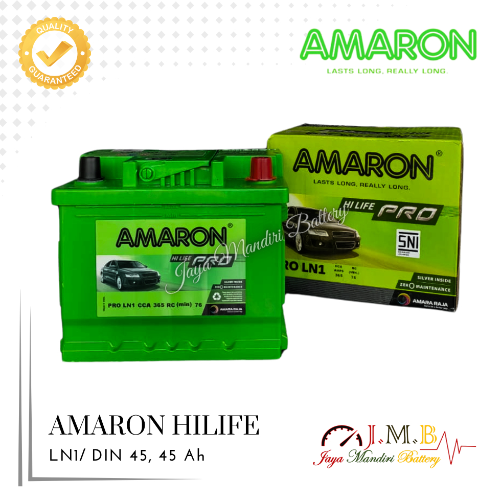 Jual Aki Mobil Hyundai Creta LN1 / Din45 Amaron Hi-Life 12v/ 45Ah, Aki Mobil Hyundai Stargazer ...
