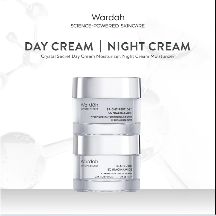 Jual Wardah Crystal Secret White Secret Day Cream & Night Cream 30g ...