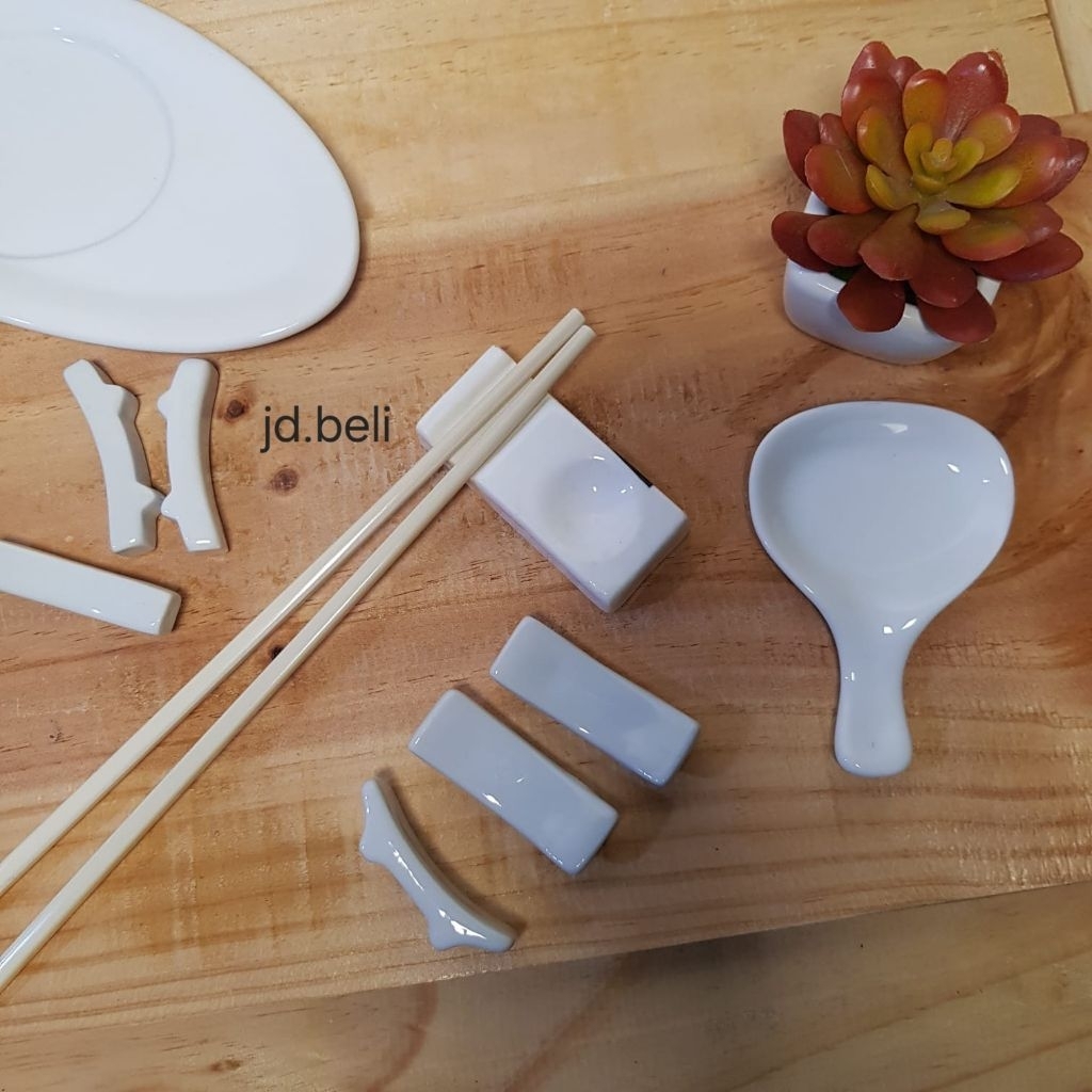 Jual Tatakan sumpit keramik/Chopstick Stand/Alat hotel resto/Horeka ...