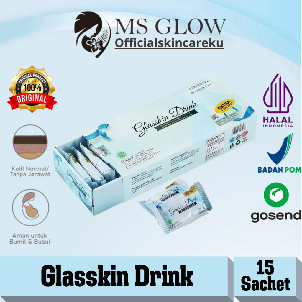 Jual Ms Glow Glasskin Drink Original Minuman Pemutih Badan Glaskin ...
