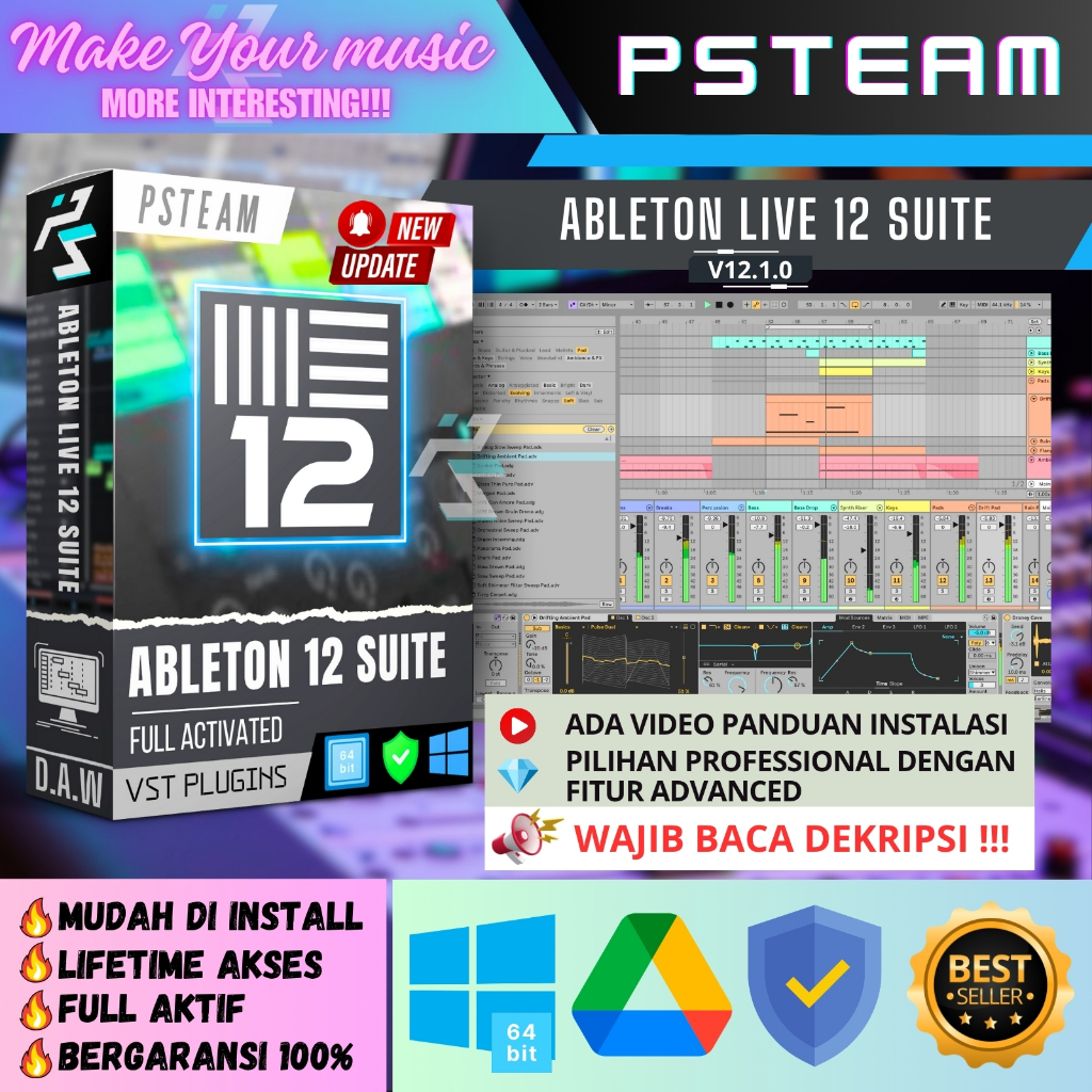 Jual ABLETON LIVE 12 SUITE v12.1.0 [ FULL VERSION | FULL VERSION ] | Shopee Indonesia